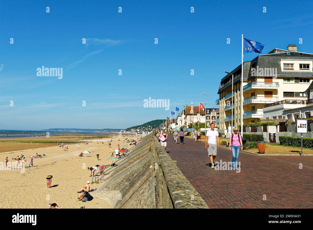 France, Calvados, Pays d'Auge, the cote Fleurie (Flowered coast ...