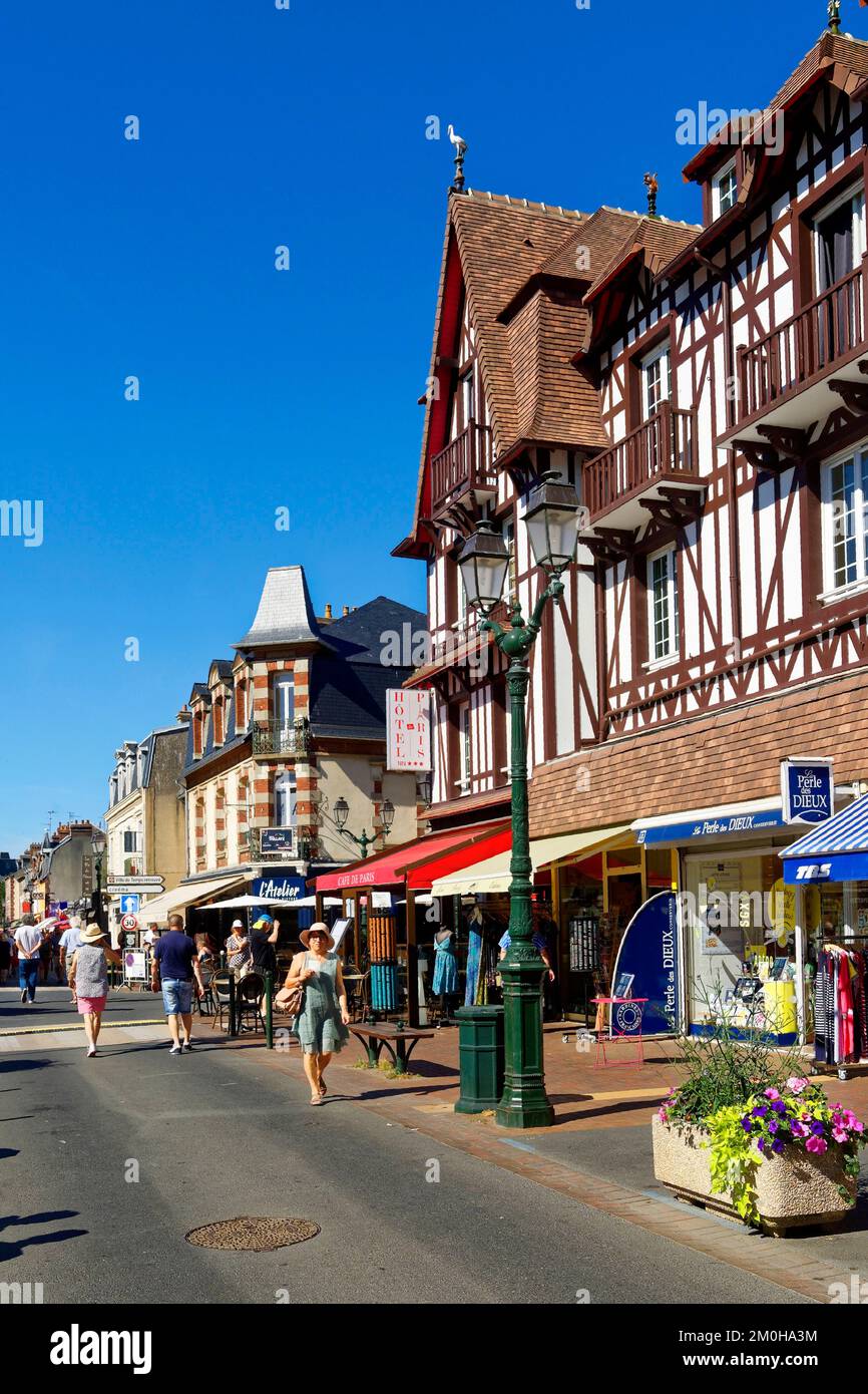 France, Calvados, Pays d'Auge, the cote Fleurie (Flowered coast ...