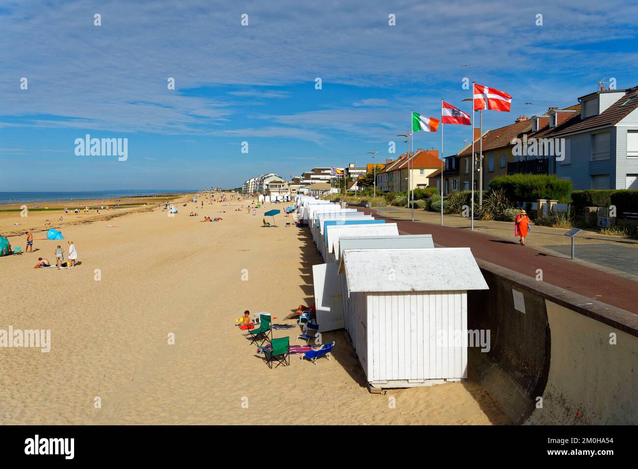France, Calvados, Cote de Nacre (pearl coast), Courseulles sur Mer, the ...