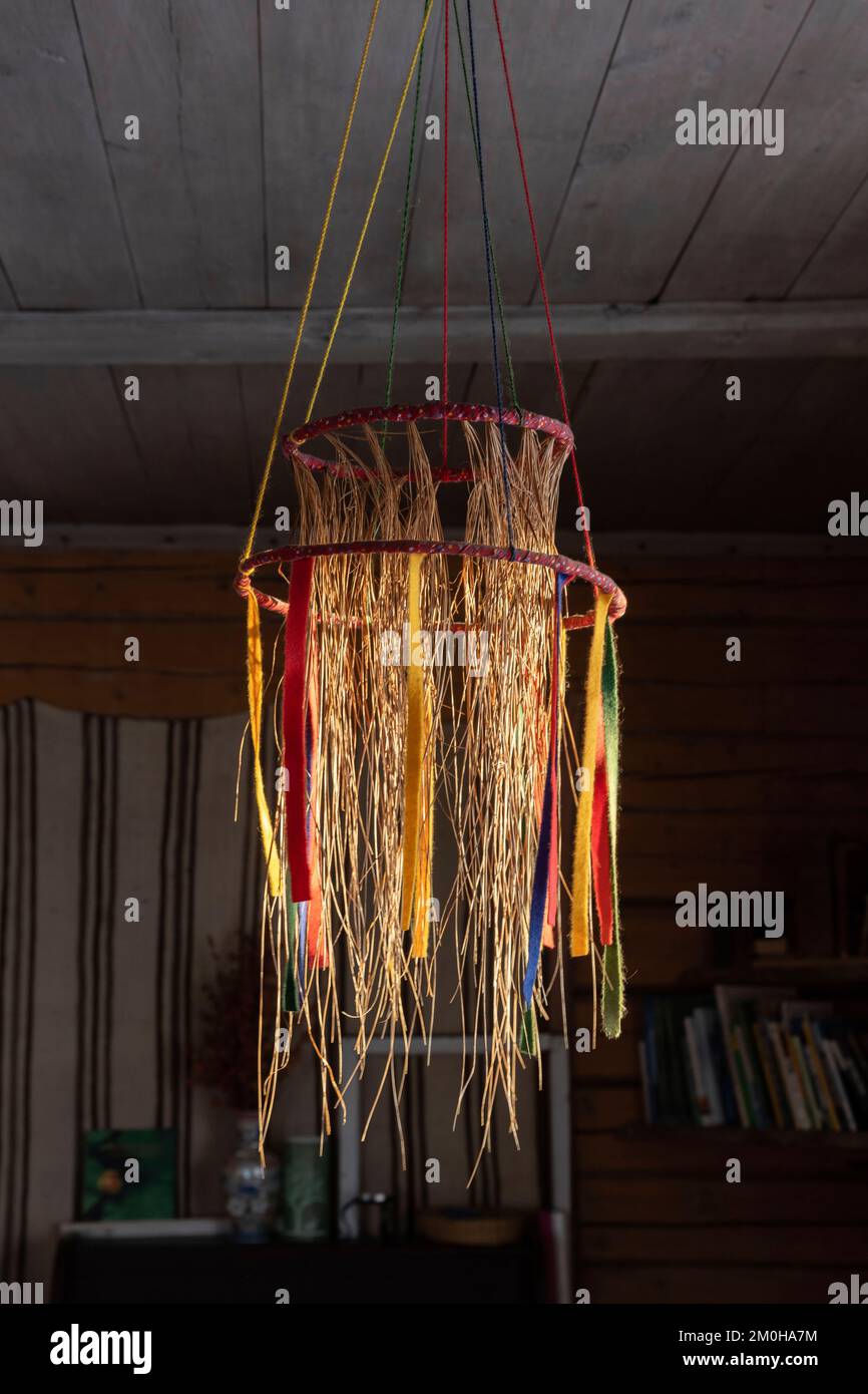 Sweden, Norbotten County, Jokkmokk, Sami craftsmanship, dream catcher ...