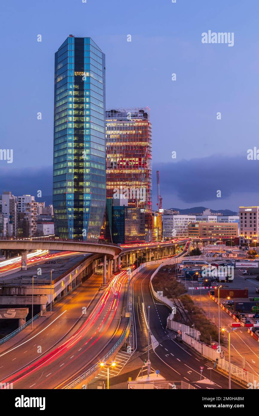 France, Bouches du Rhone, Marseille, 2nd district, Euromediterranean ...