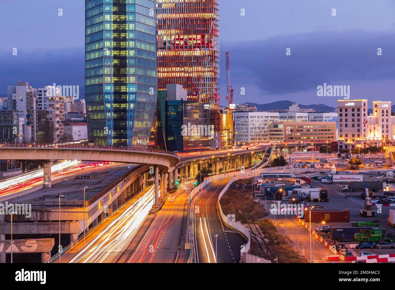 France, Bouches du Rhone, Marseille, 2nd district, Euromediterranean ...