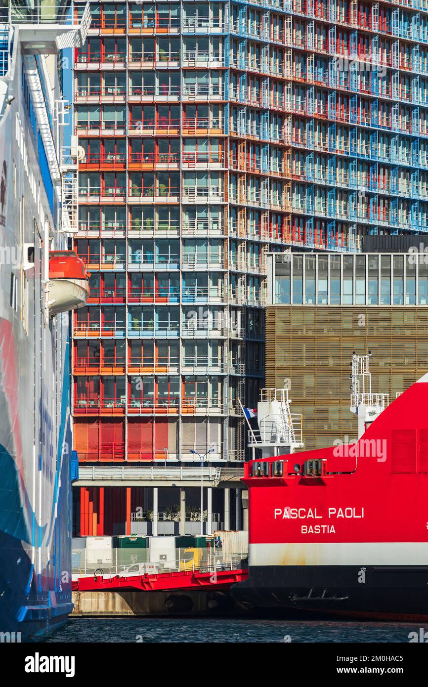 France, Bouches du Rhone, Marseille, Euromediterranean Zone, Grand Port ...