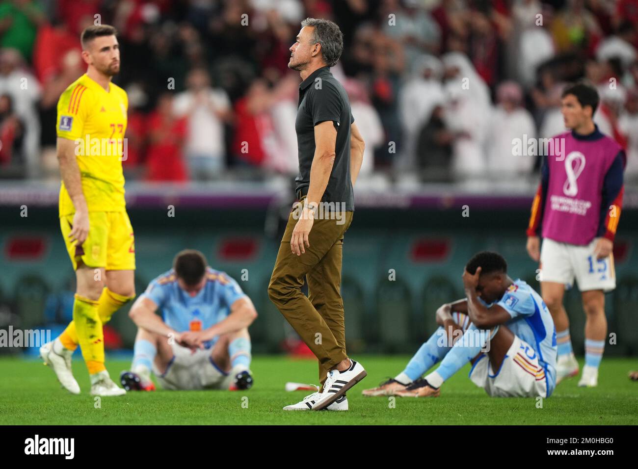 Spain head coach Luis Enrique Martinez during the FIFA World Cup Qatar ...