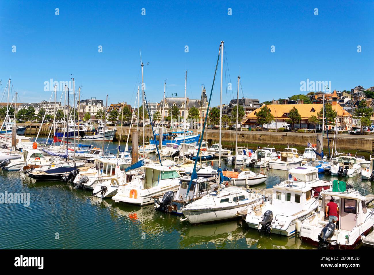 France, Calvados, Pays d'Auge, Cote Fleurie (flowered coast), Trouville ...