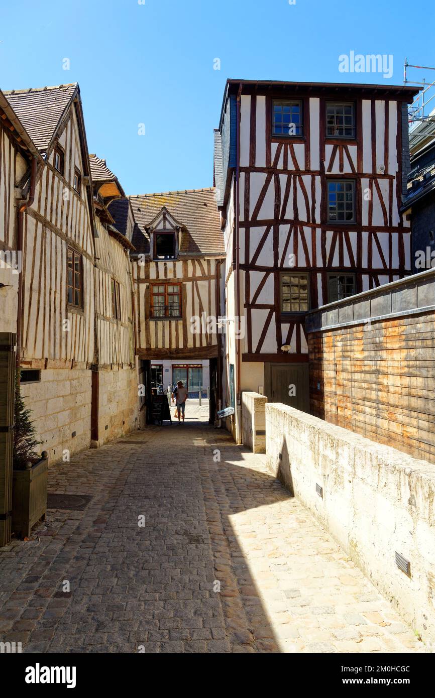 France, Seine Maritime, Rouen, Aitre Saint Maclou, former ossuary built ...