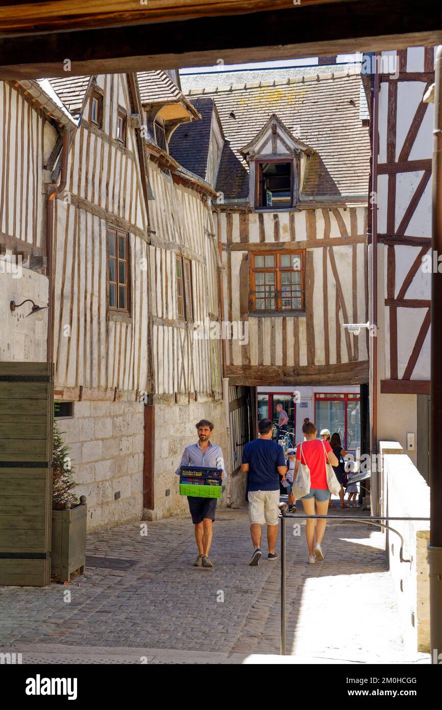 France, Seine Maritime, Rouen, Aitre Saint Maclou, former ossuary built ...