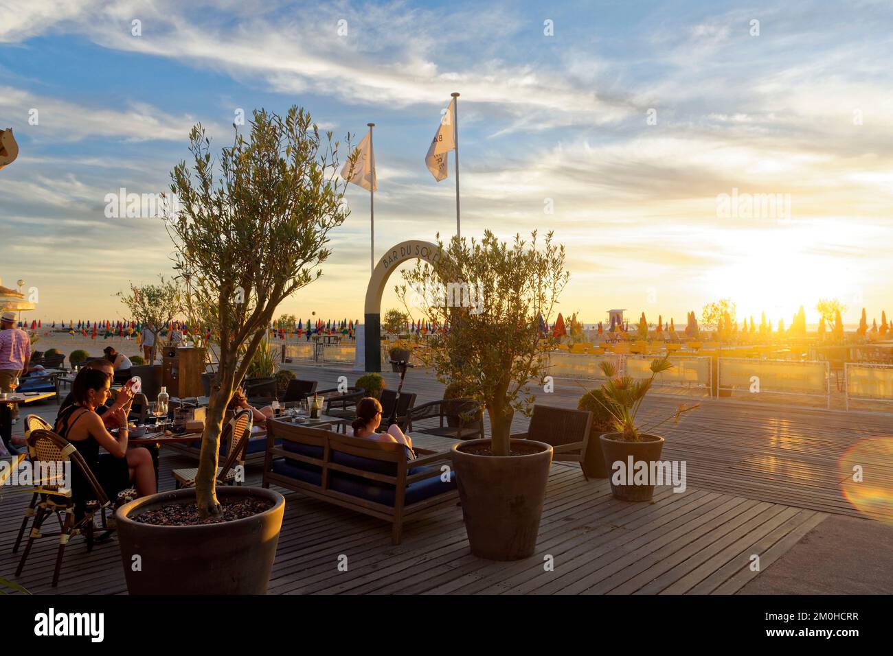 France, Calvados, Pays d'Auge, Cote Fleurie (flowered coast), Deauville ...