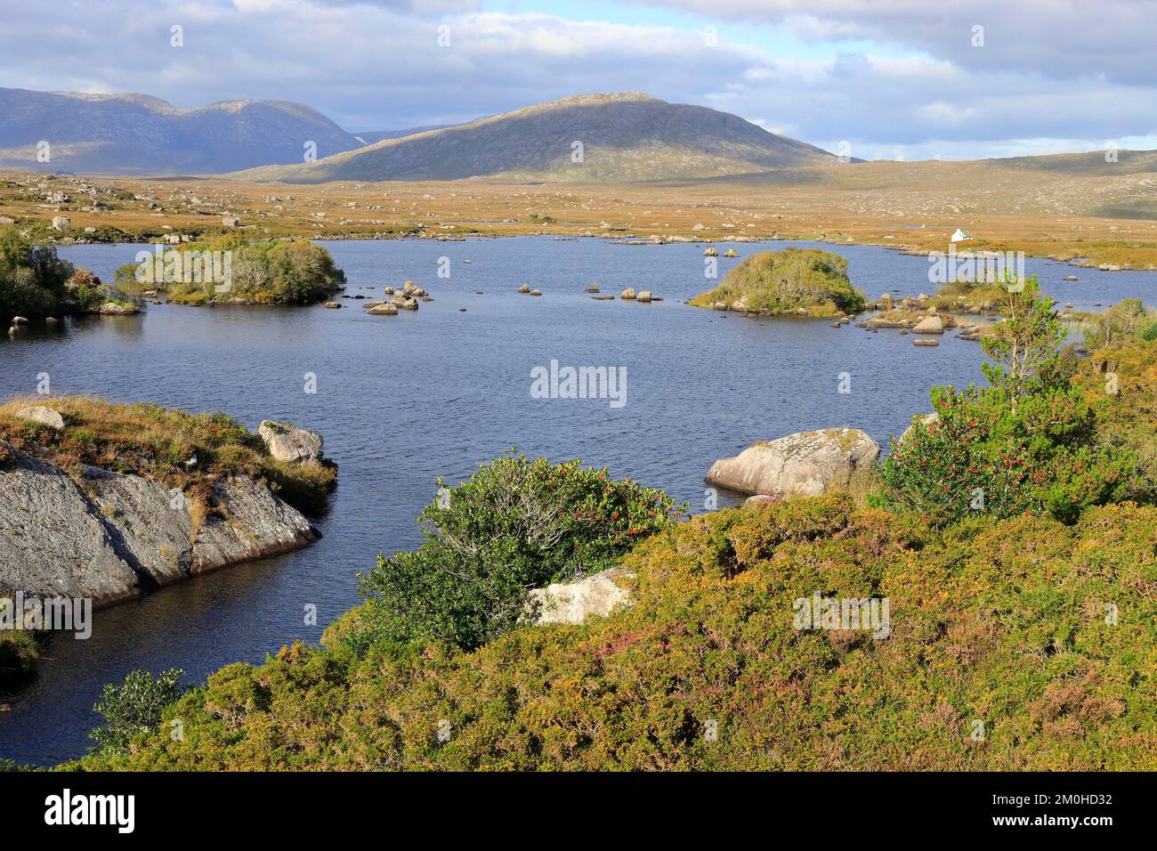 Ireland, Connacht province, Connemara, county Galway, Inver, isolated ...