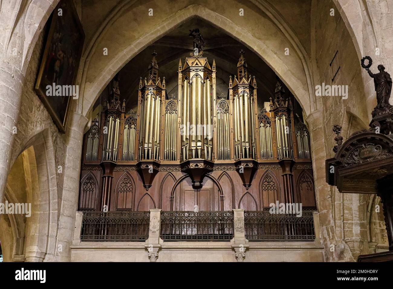 France, Meuse, Ligny-en-Barrois, Notre Dame des Vertus church, built in ...