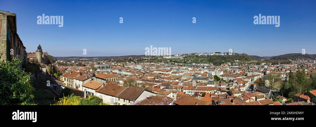 France, Meuse, Bar-le-Duc labeled City of Art and History, panorama of ...