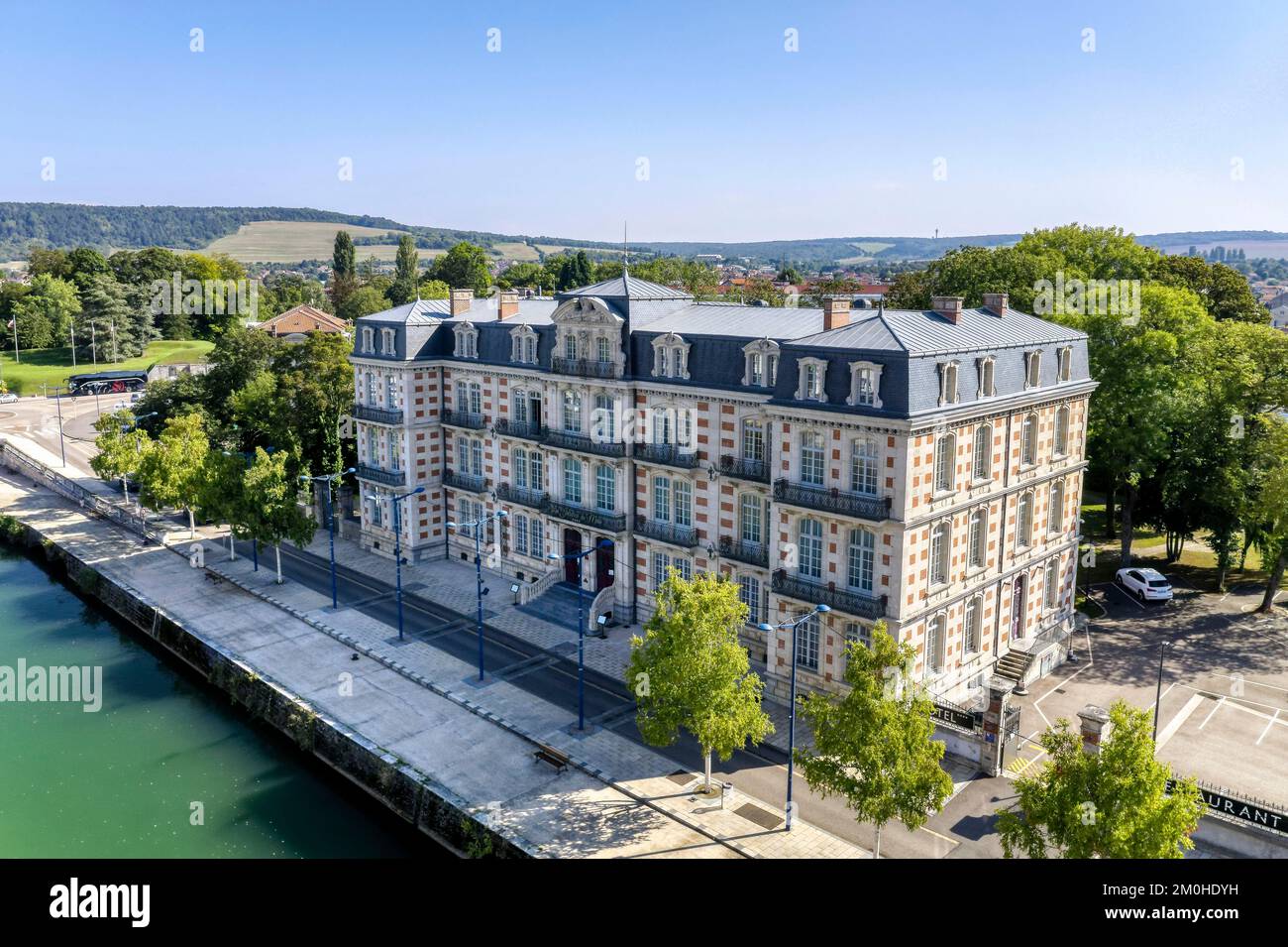 France, Meuse, Verdun, Quai de la R?publique, the Meuse in front of the ...