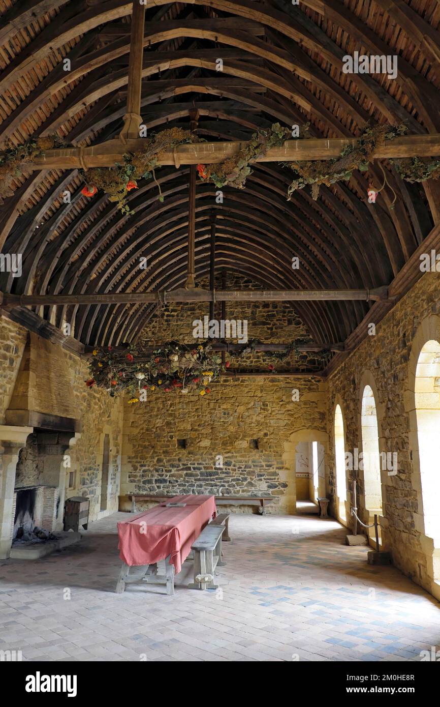 France, Yonne, Treigny, Guedelon castle, building site, stately home ...