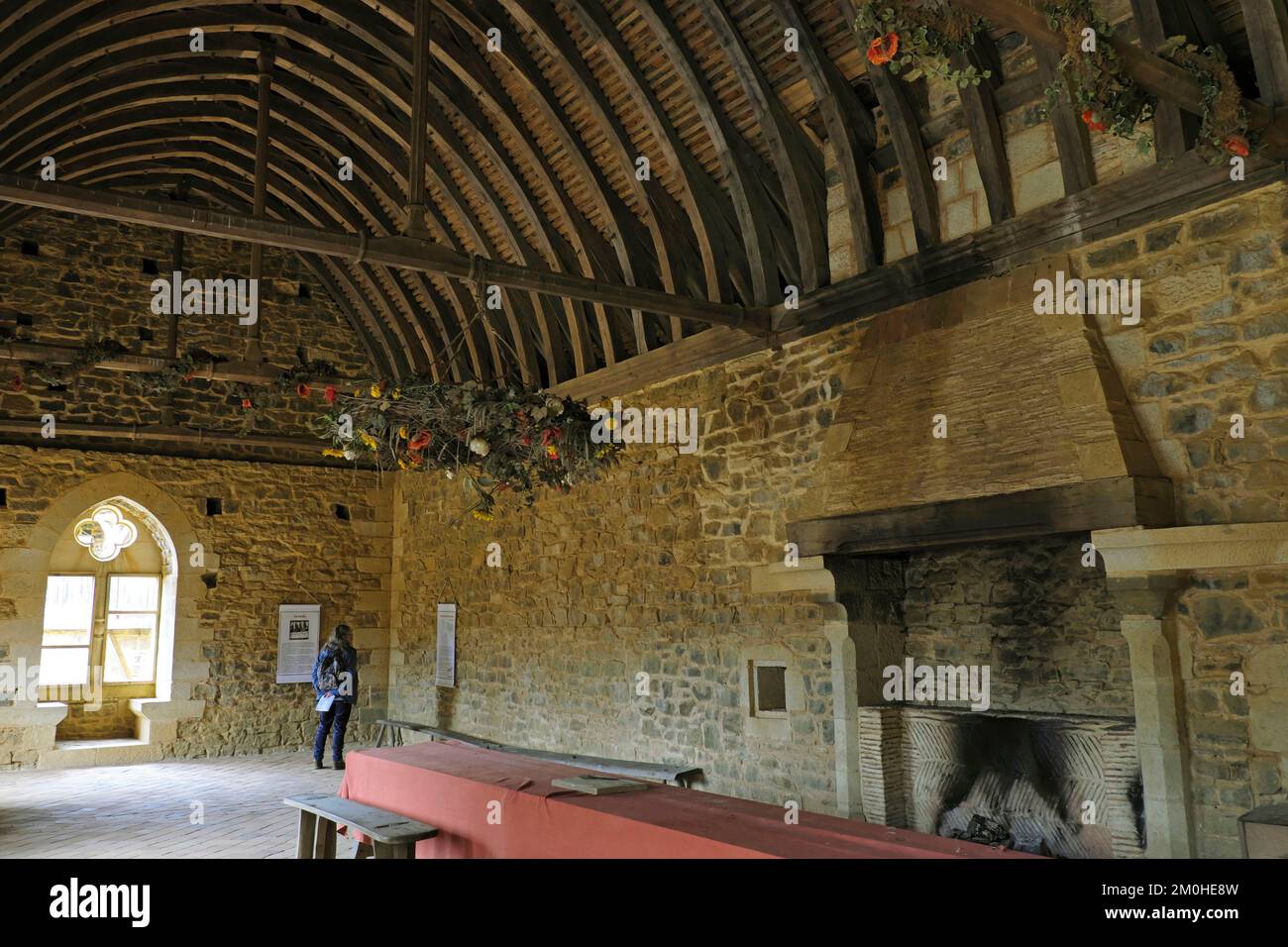 France, Yonne, Treigny, Guedelon castle, building site, stately home ...