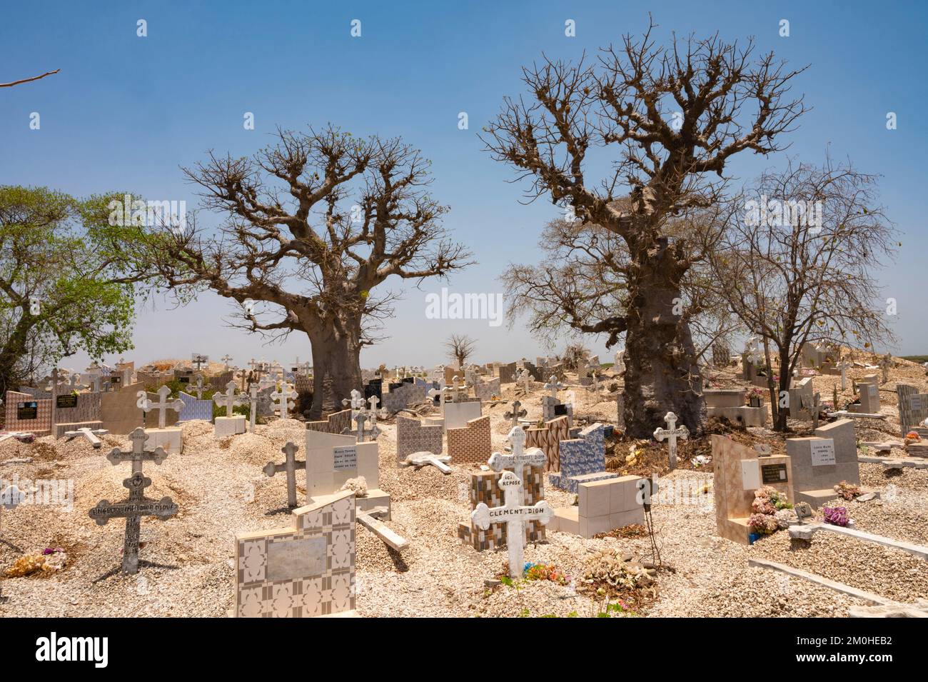 Senegal, Thies district, Petite c?te, Fadiouth, the mixed Catholic and ...