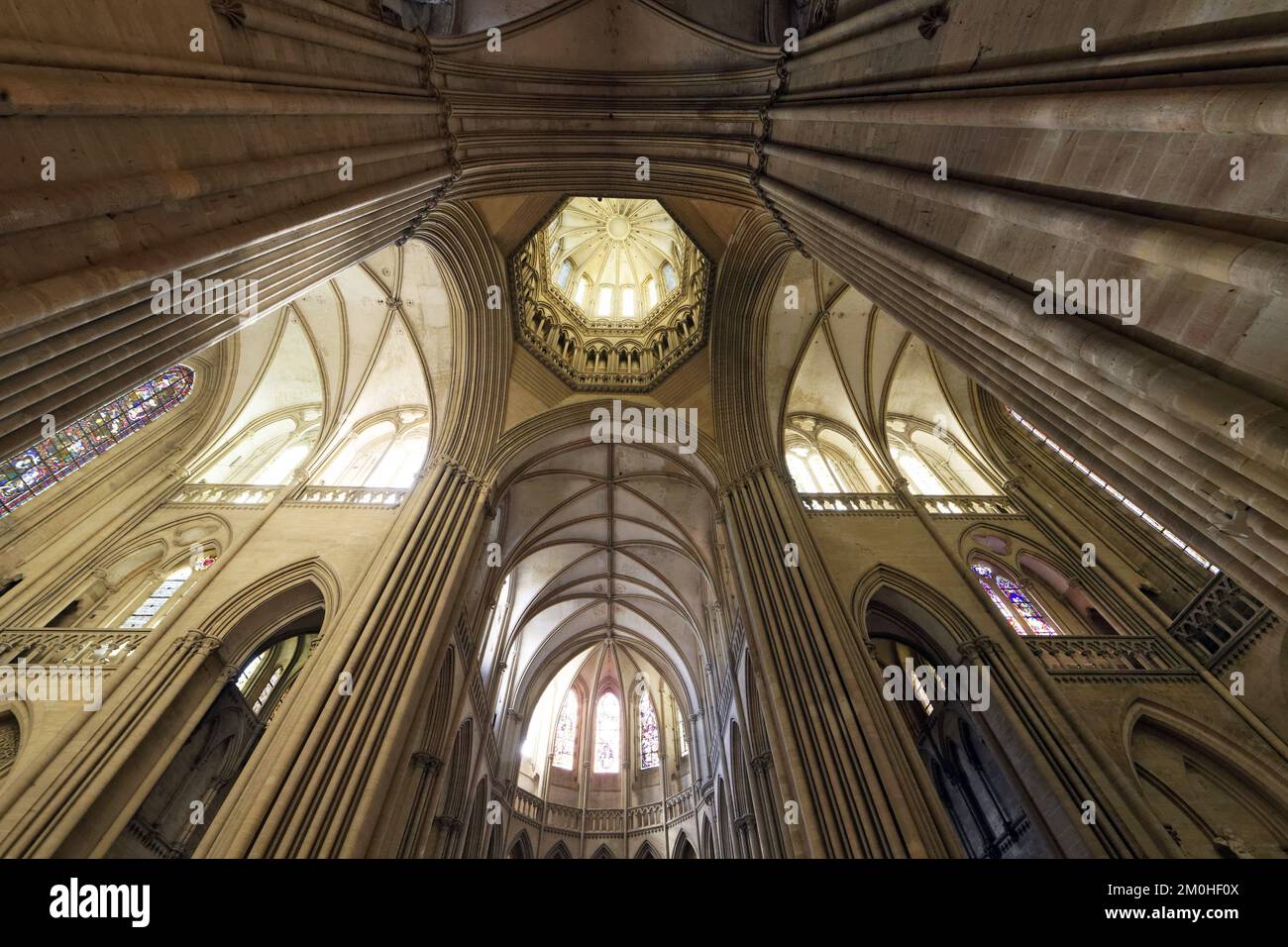 France, Manche, Cotentin Peninsula, Coutances, Notre Dame de Coutances ...