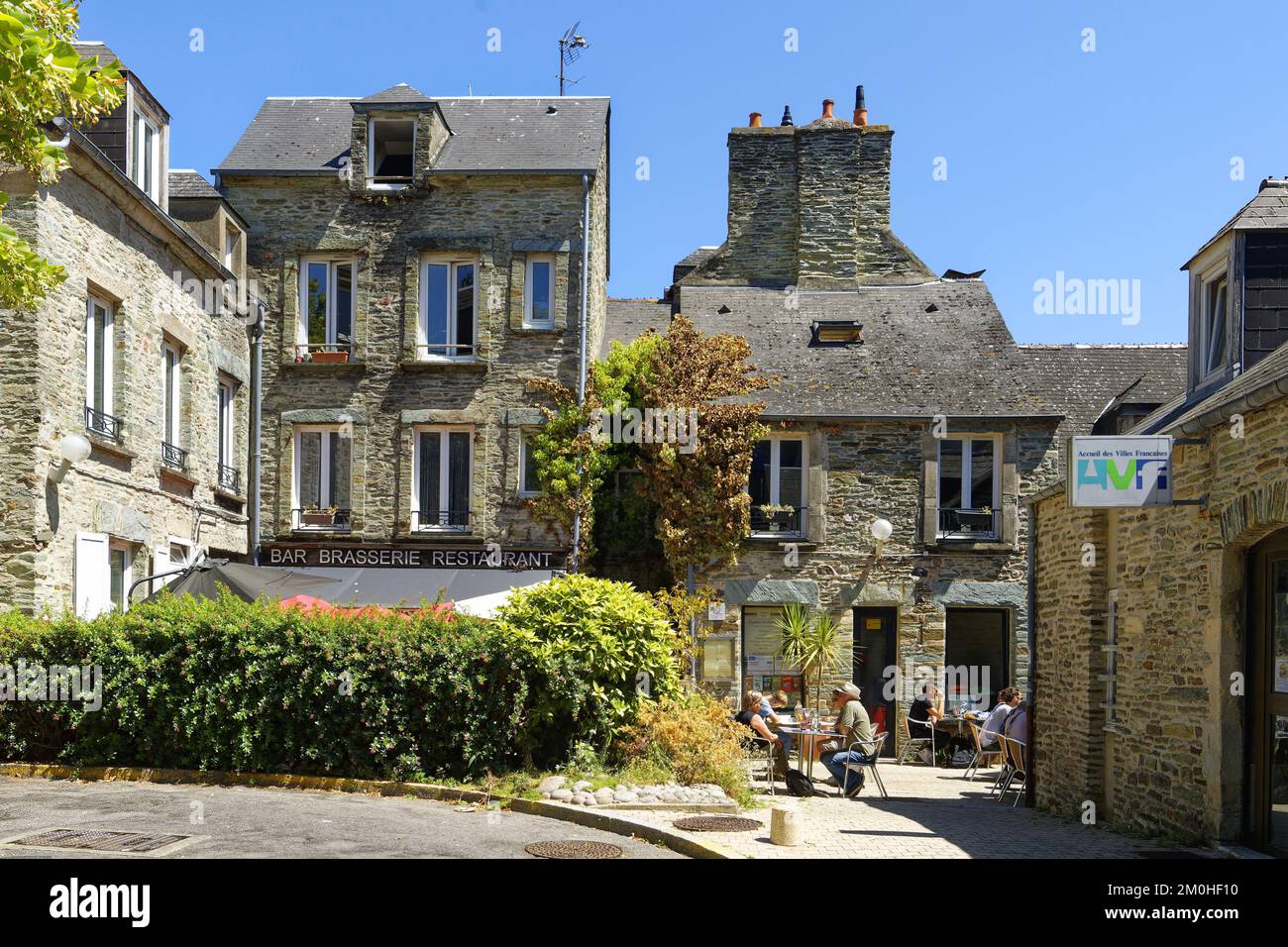 France, Manche, Cotentin, Cherbourg Octeville, passageway to rue au Ble ...