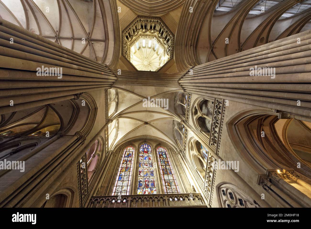 France, Manche, Cotentin Peninsula, Coutances, Notre Dame de Coutances ...