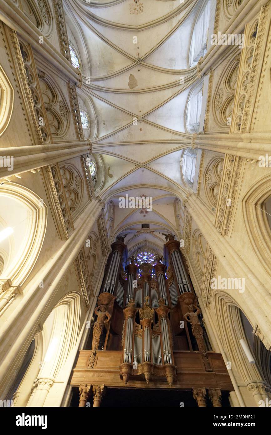 France, Manche, Cotentin Peninsula, Coutances, Notre Dame de Coutances ...