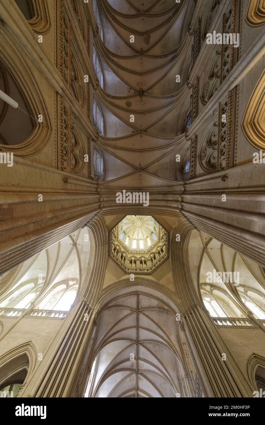 France, Manche, Cotentin Peninsula, Coutances, Notre Dame de Coutances ...