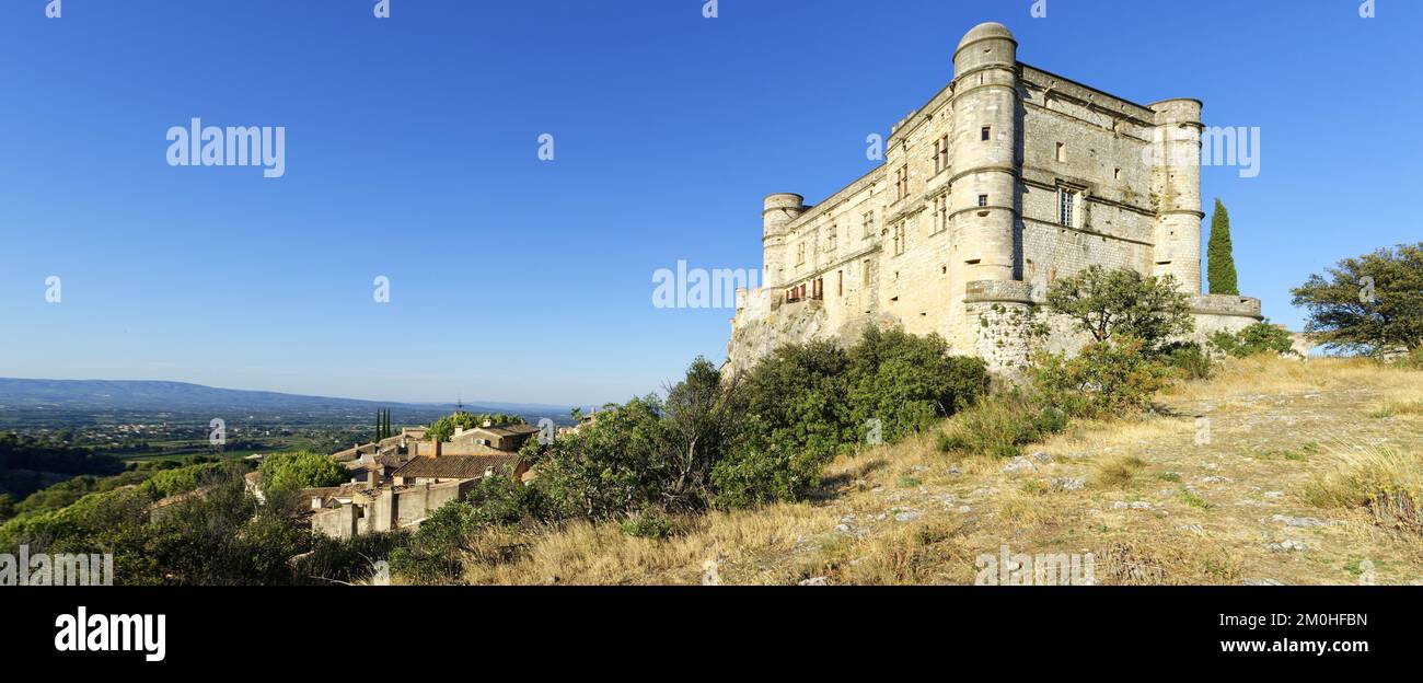 France, Vaucluse, Mont Ventoux Regional Natural Park, Le Barroux, the ...