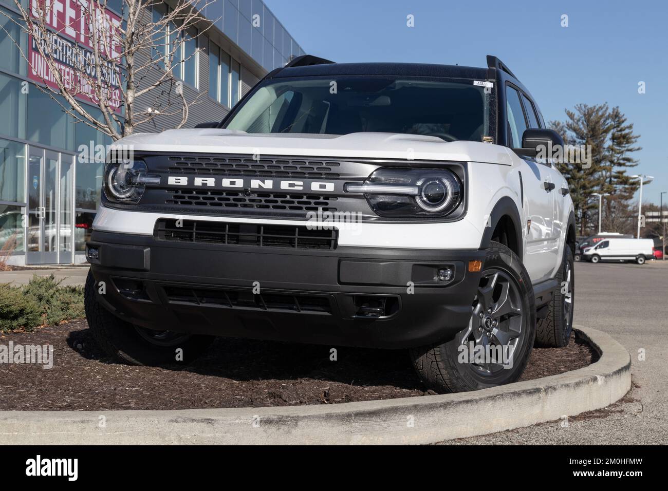 Indianapolis - Circa December 2022: Ford Bronco display. Broncos are ...