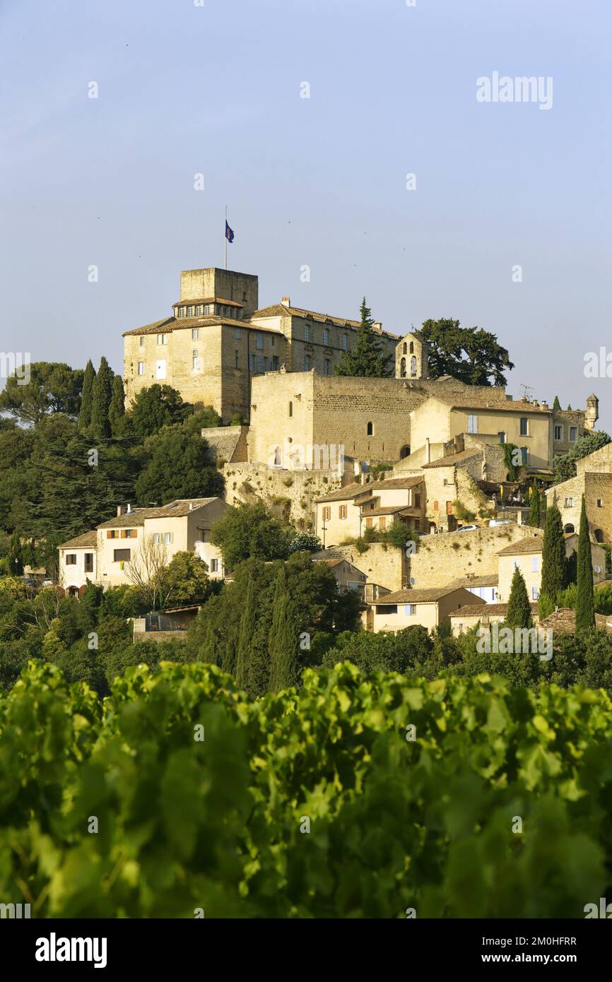France, Vaucluse, Luberon Natural Regional Park, Ansouis, labelled Les ...