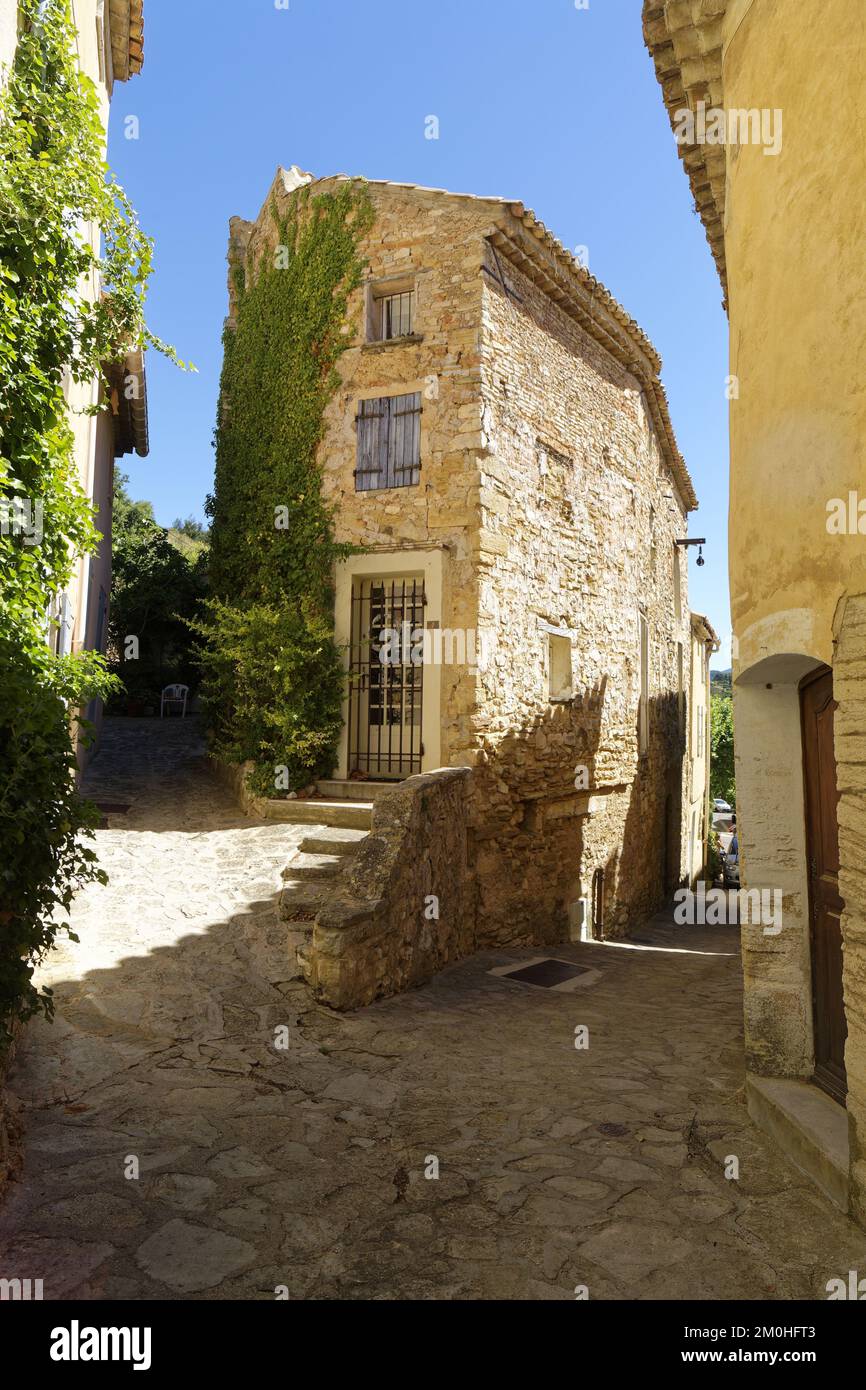 France, Vaucluse, Mont Ventoux Regional Natural Park, Le Barroux, the ...