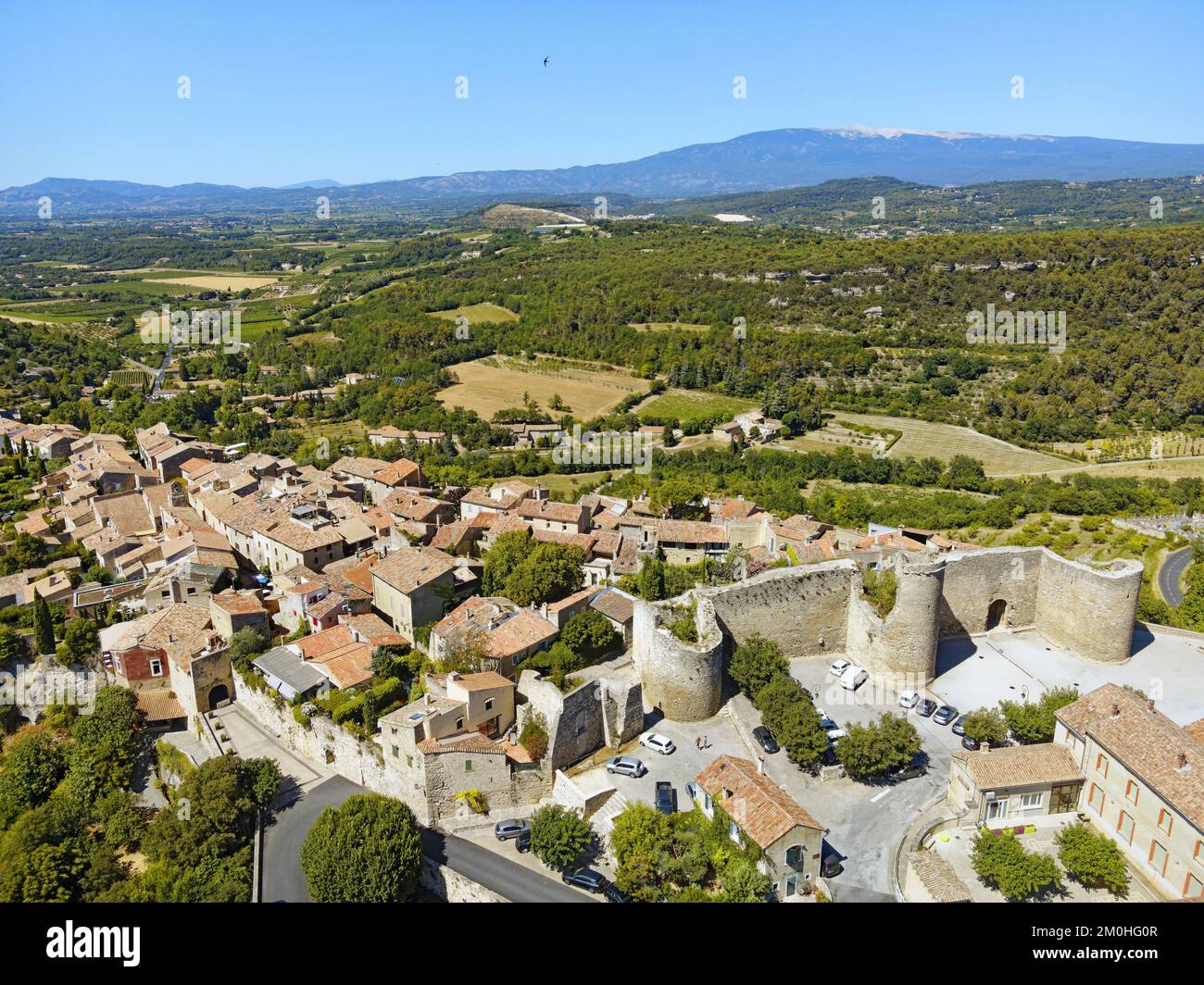 France, Vaucluse, Venasque, labelled Les Plus Beaux Villages de France ...