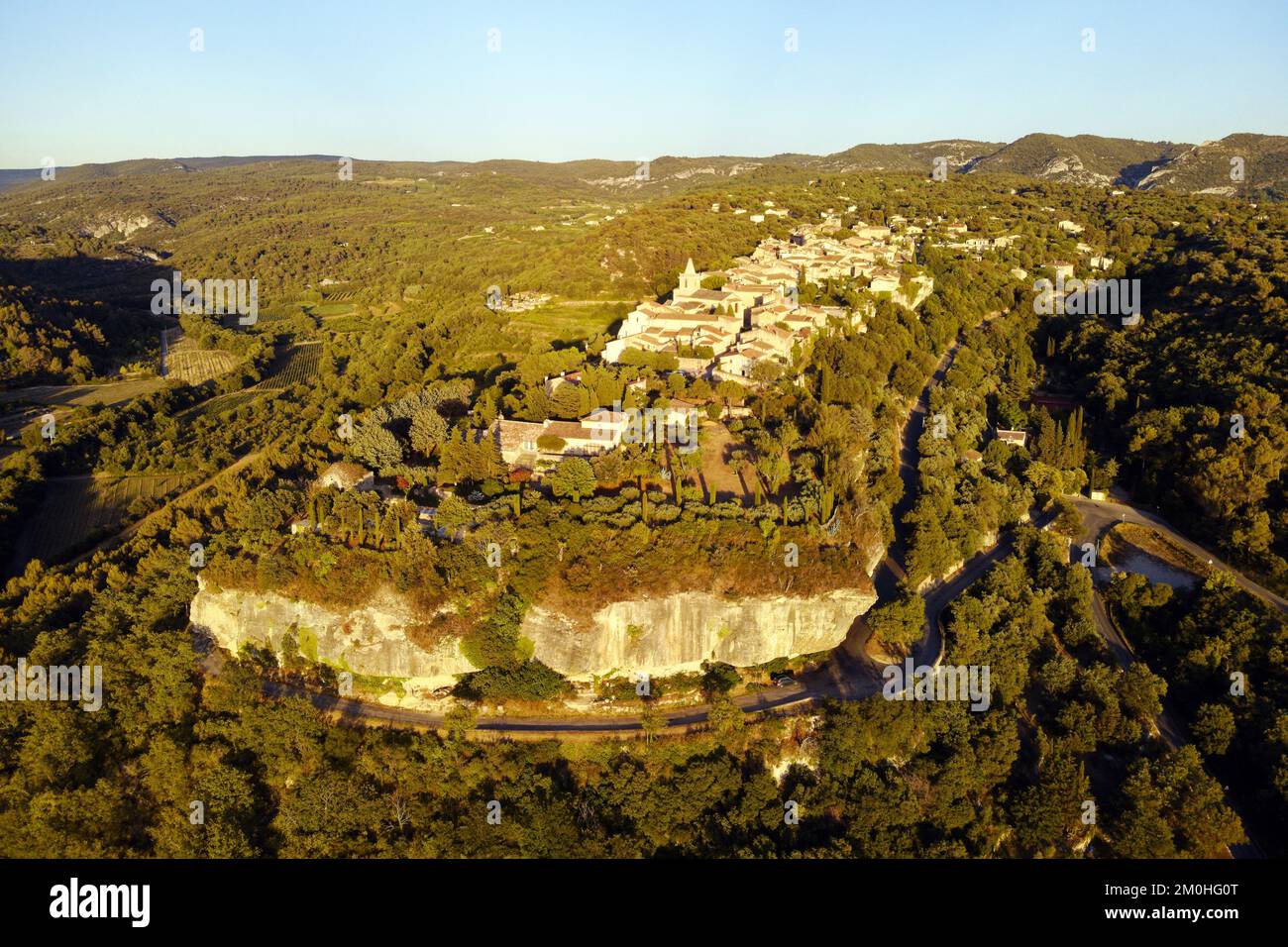 France, Vaucluse, Venasque, labelled Les Plus Beaux Villages de France ...