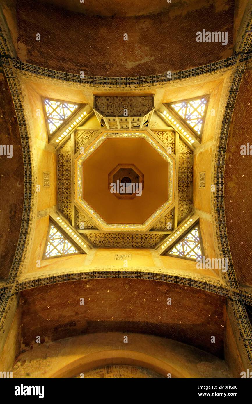 France, Orne, village of Domfront, Saint Julien de Domfront church in ...