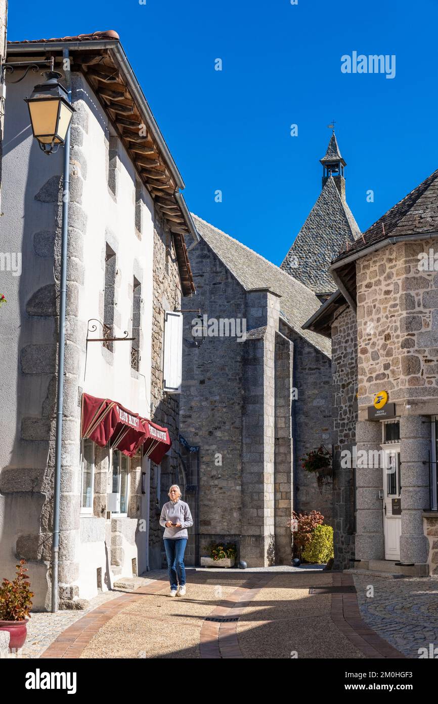 France, Cantal, Marcoles, labelled Petites Cites de Caractere ...