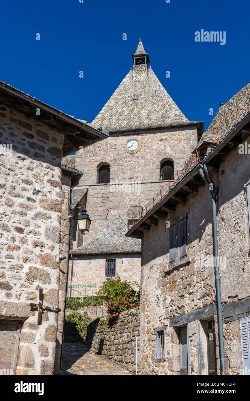 France, Cantal, Marcoles, labelled Petites Cites de Caractere, Saint ...