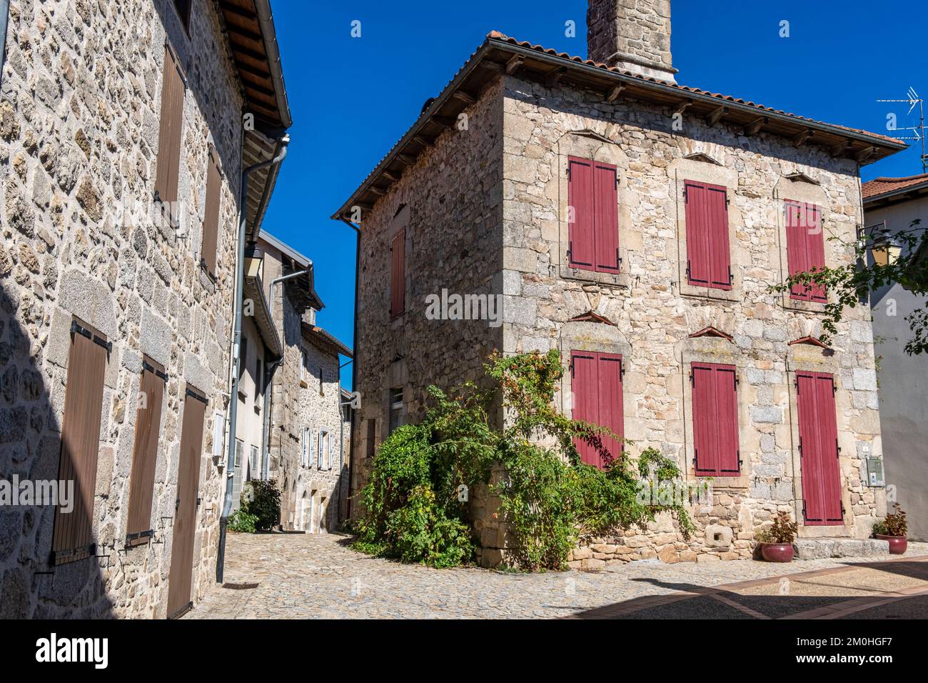 France, Cantal, Marcoles, labelled Petites Cites de Caractere, the ...