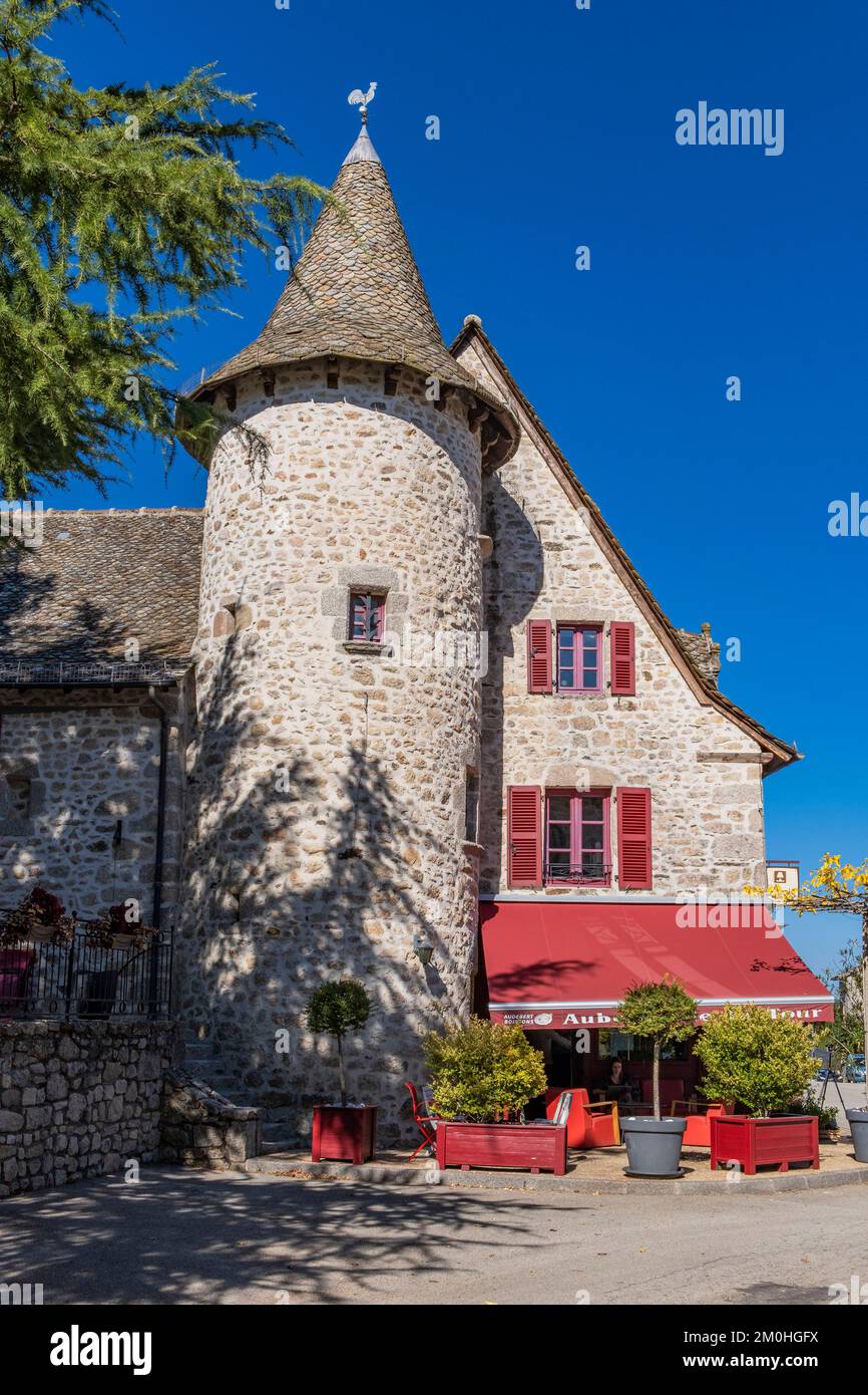 France, Cantal, Marcoles, labelled Petites Cites de Caractere ...
