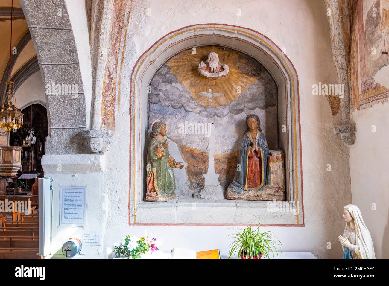 France, Cantal, Marcoles, labelled Petites Cites de Caractere, Saint ...