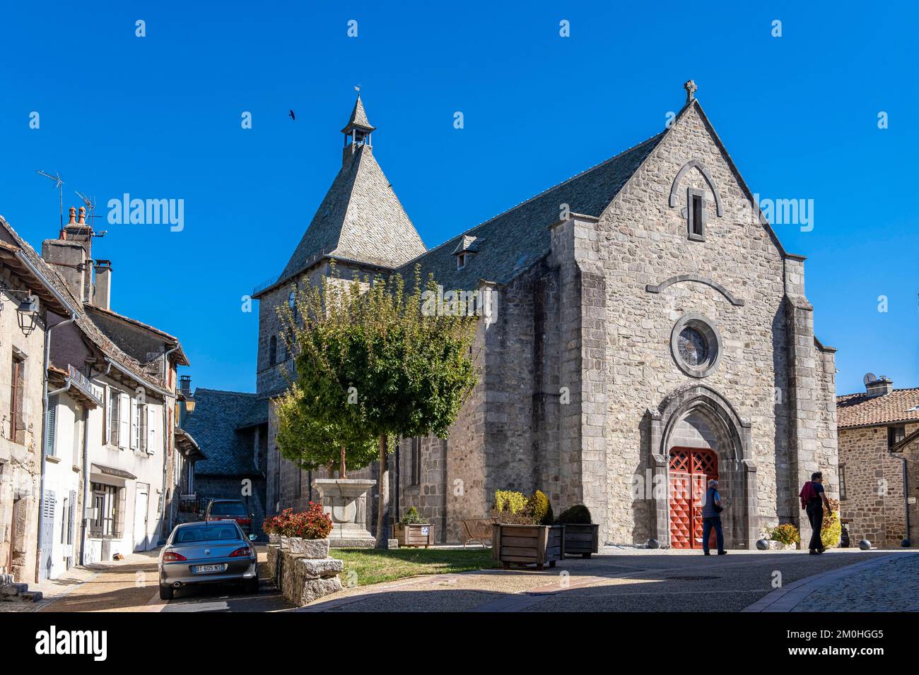 France, Cantal, Marcoles, labelled Petites Cites de Caractere, Saint ...