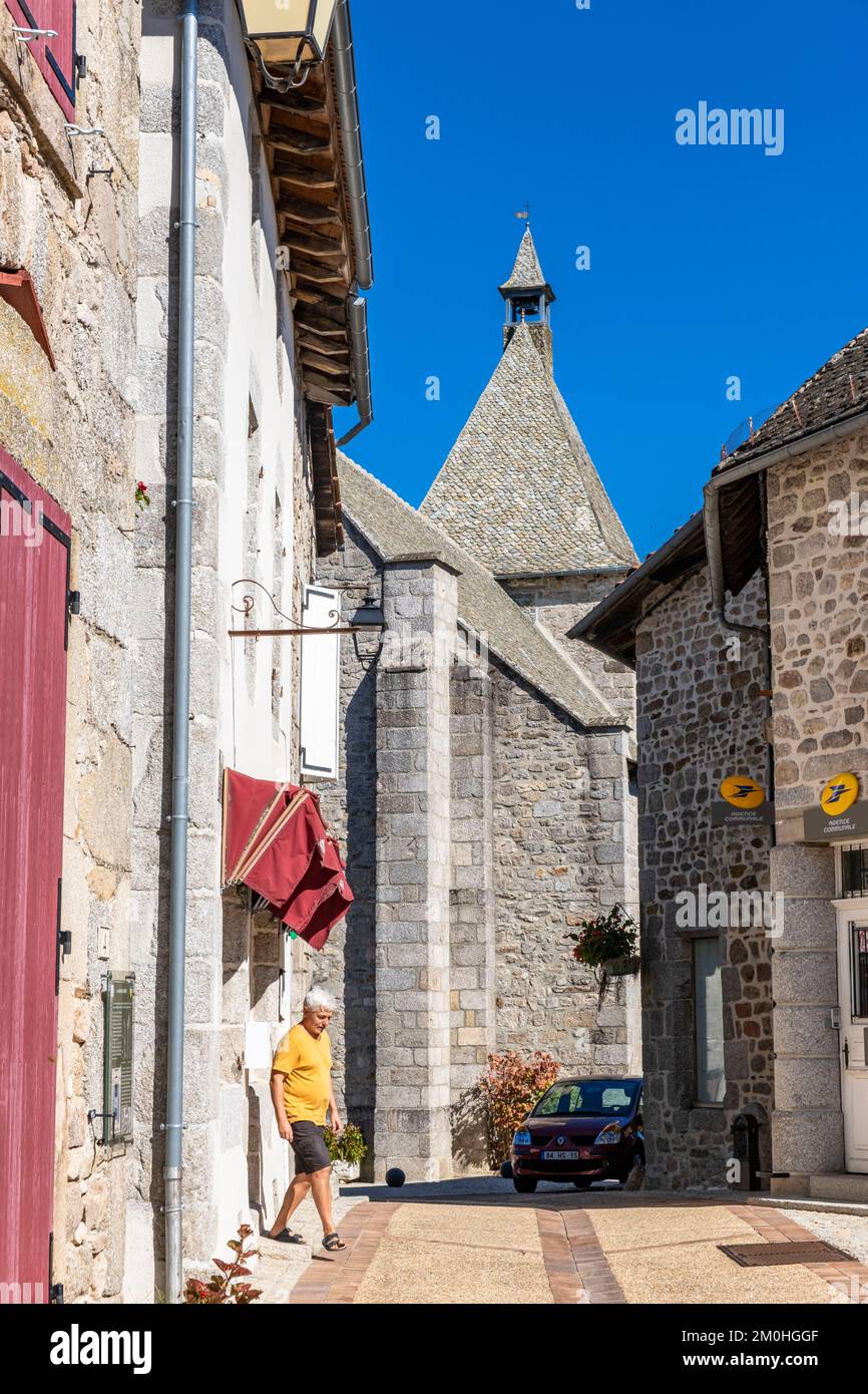 France, Cantal, Marcoles, labelled Petites Cites de Caractere ...