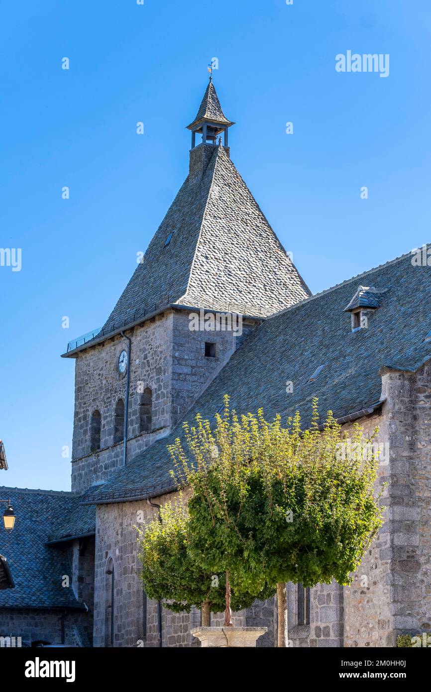 France, Cantal, Marcoles, labelled Petites Cites de Caractere, Saint ...