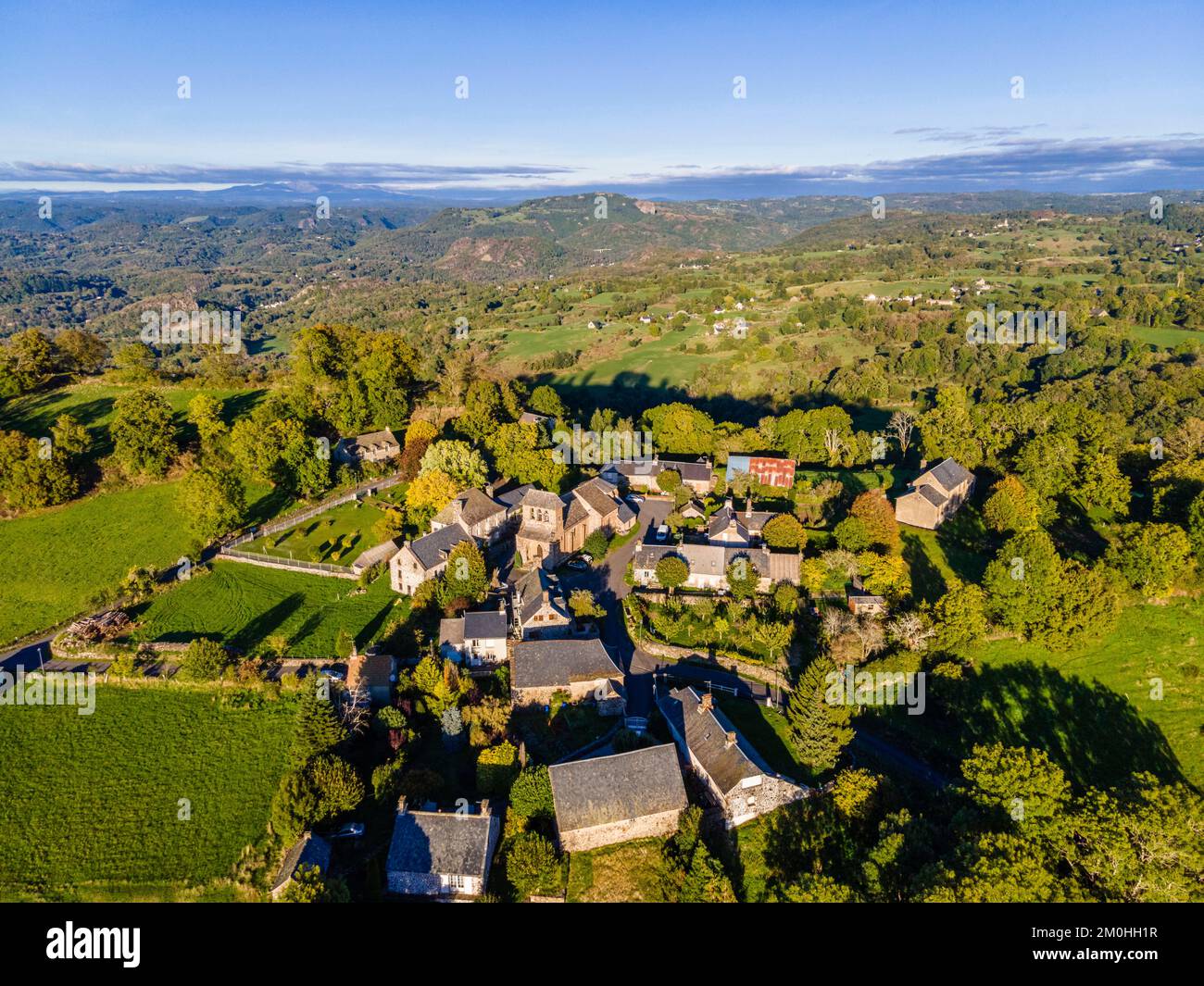 France, Cantal, Le Monteil, hamlet of Chastel Marlhac, Saint Victor et ...