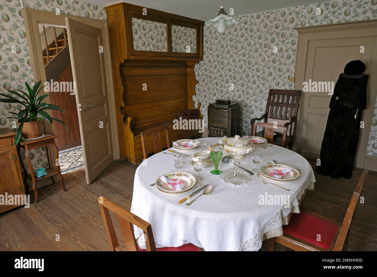France, Territoire de Belfort, Botans, agricultural museum, farmhouse from 1830, accommodation ...