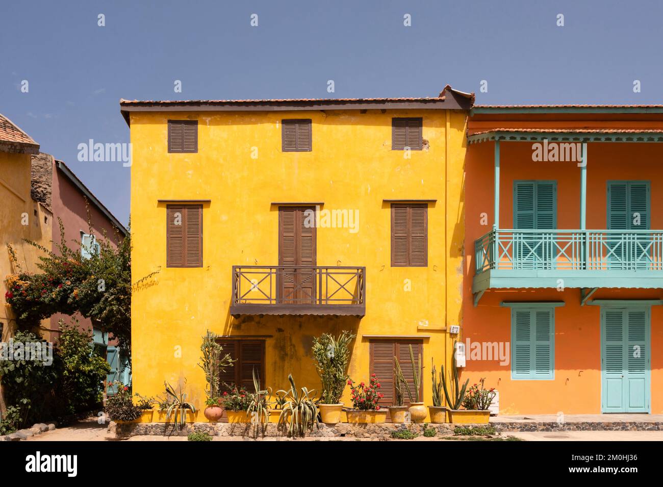 Senegal, Dakar, Gor?e island, listed as World Heritage by UNESCO ...