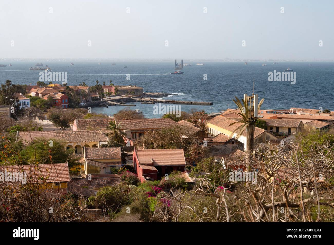 Senegal, Dakar, Gor?e island, listed as World Heritage by UNESCO, view ...
