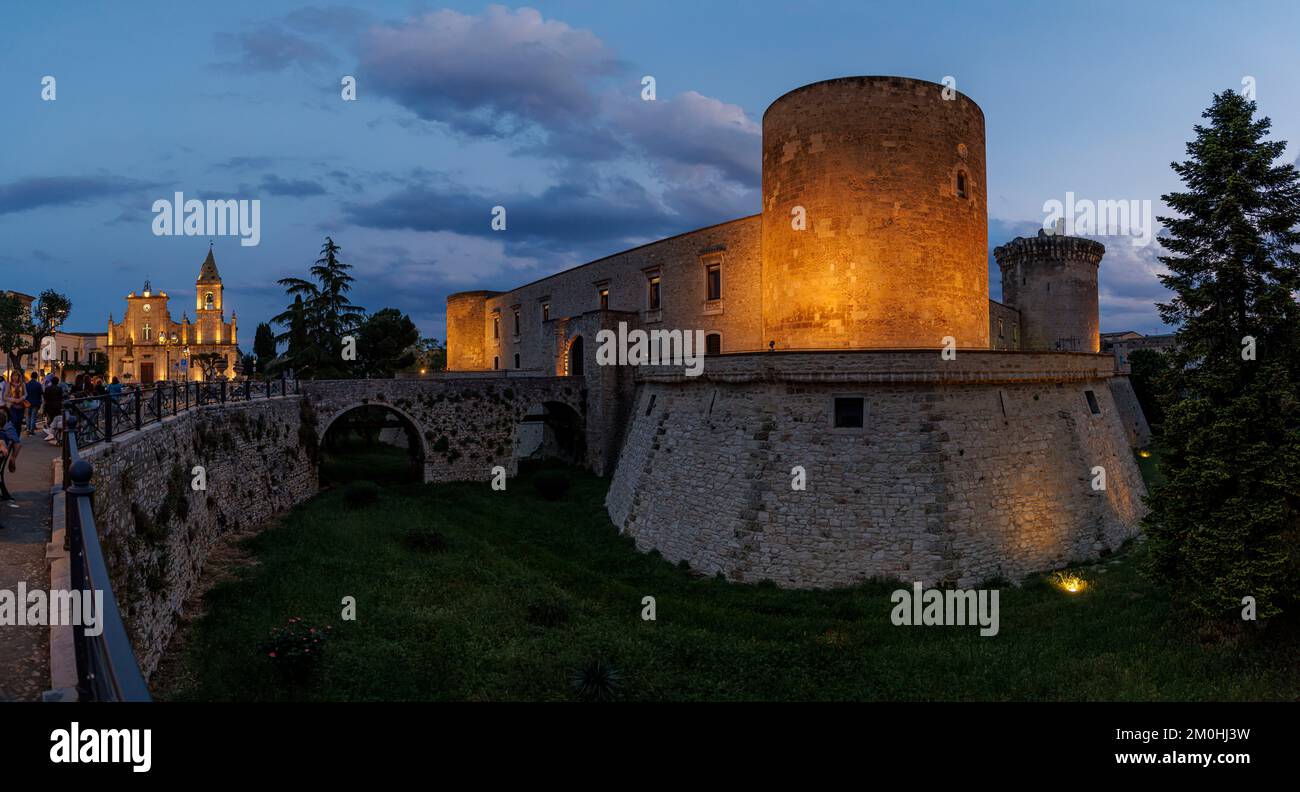 Italy, Basilicata, Venosa, the aragonese castle Stock Photo - Alamy