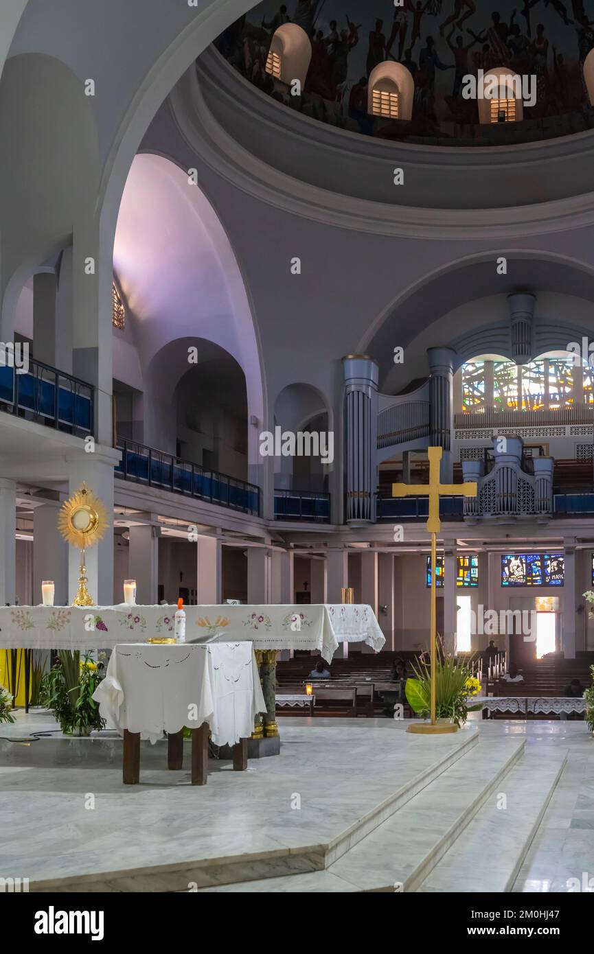 Senegal, Dakar, Plateau district, The Cathedral of Our Lady of ...