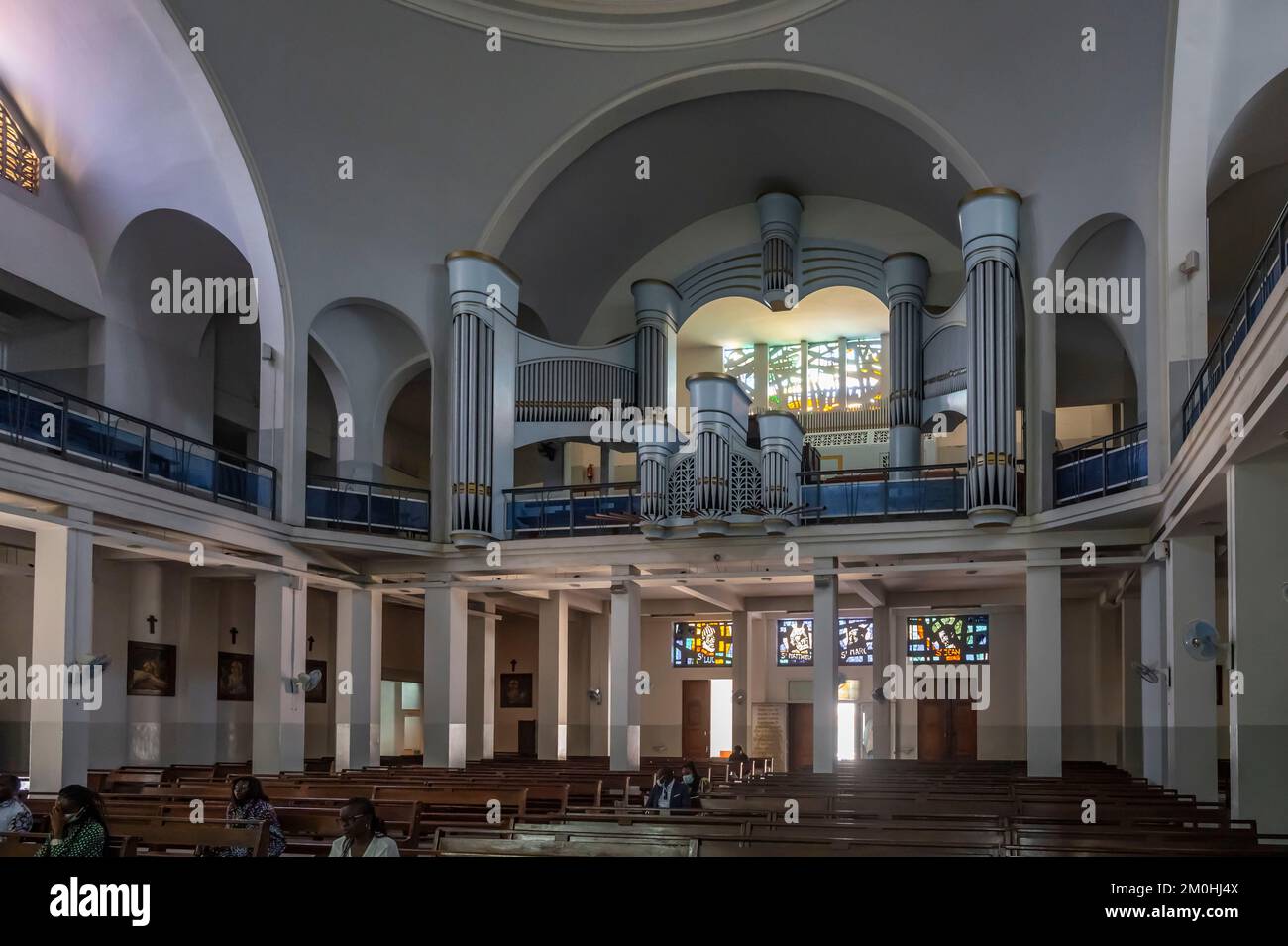 Senegal, Dakar, Plateau district, The Cathedral of Our Lady of ...