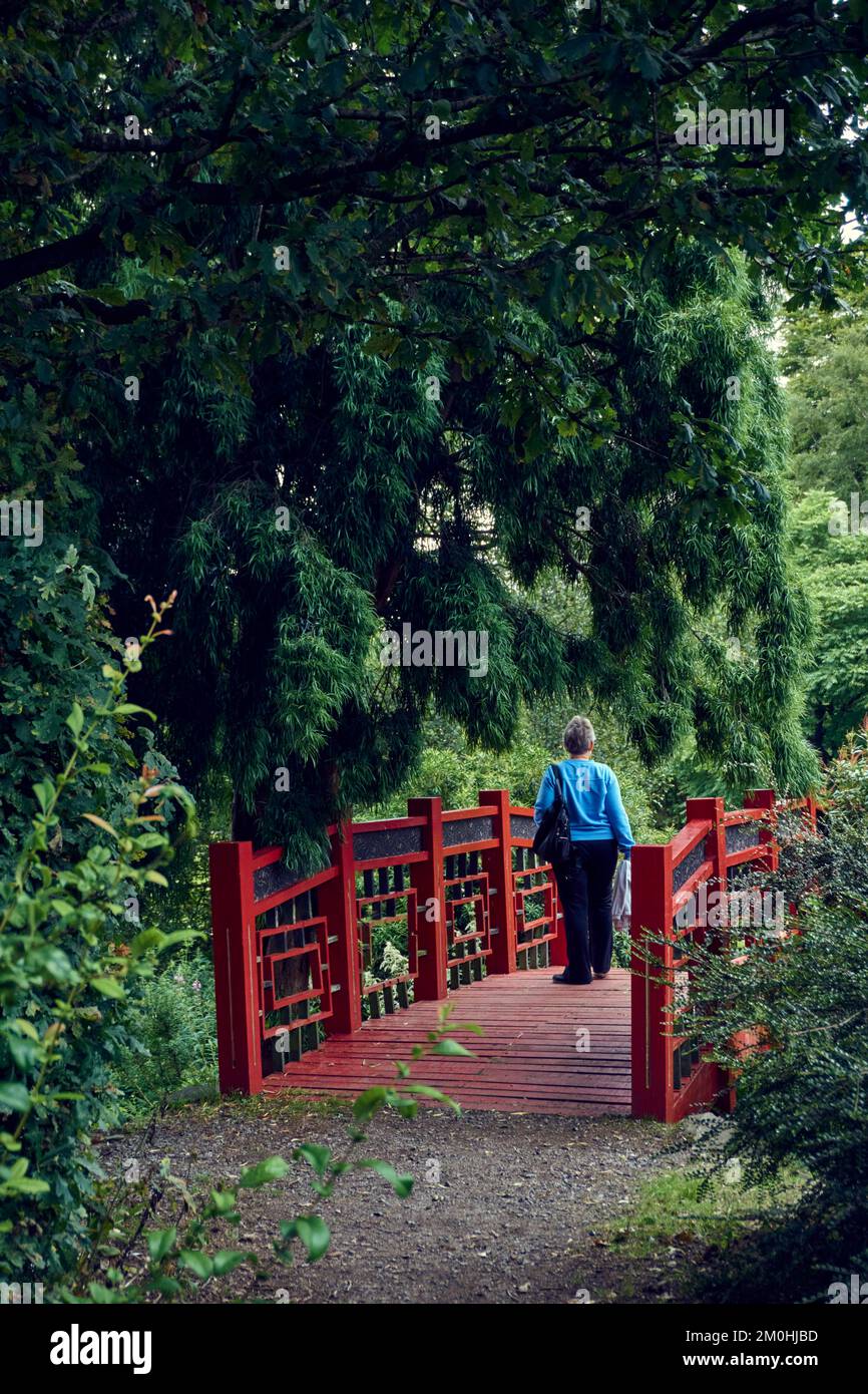 Chinese red bridge hi-res stock photography and images - Alamy