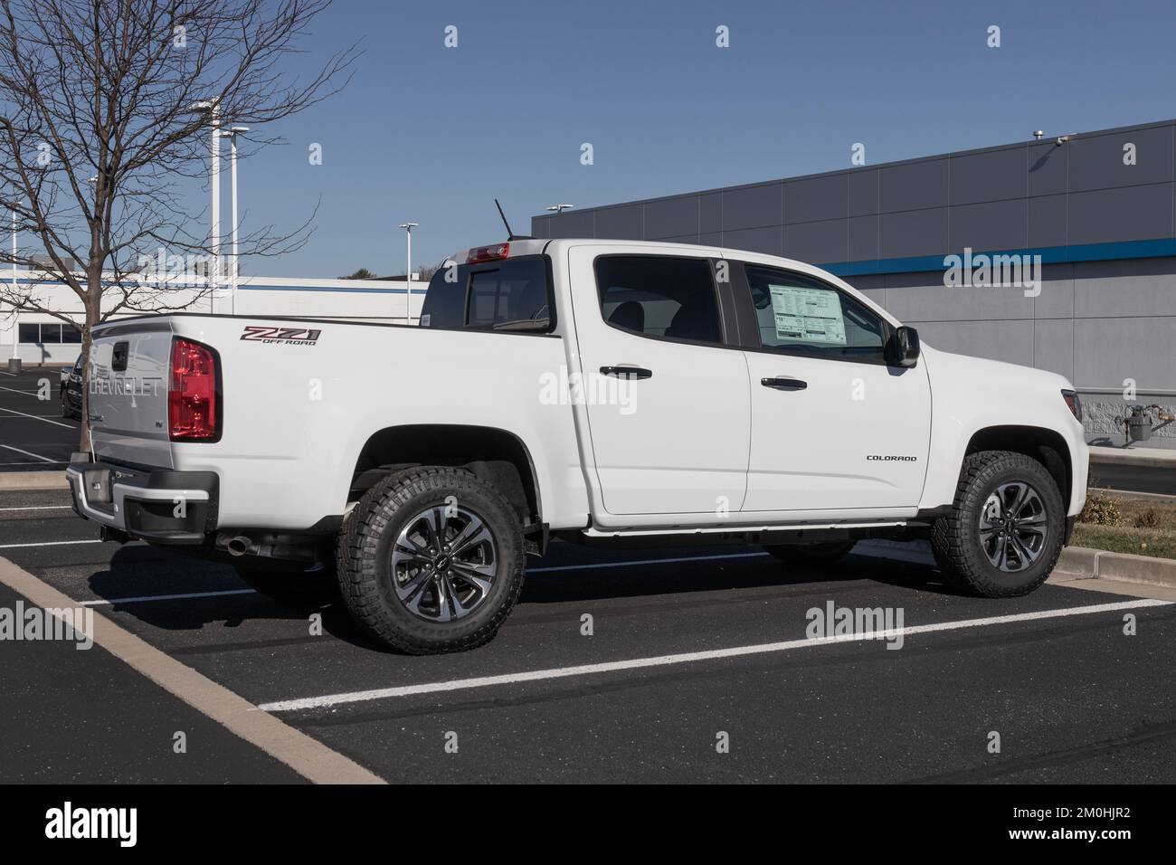 Indianapolis - Circa December 2022: Chevrolet Colorado pickup display ...