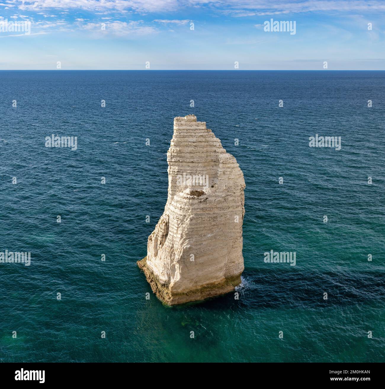 France, Seine Maritime, Cote d'albatre, Etretat, the cliff, needle ...