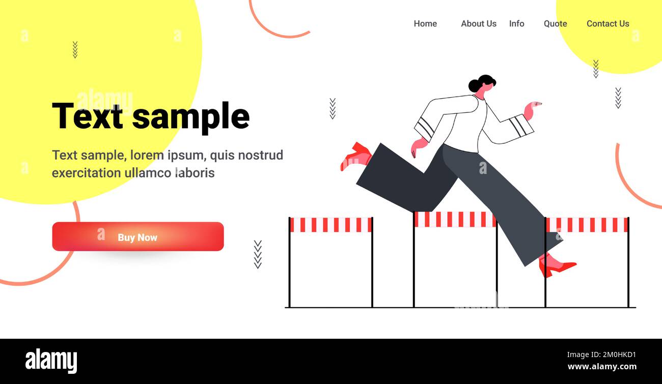 businesswoman jumping over barrier business woman running to finish ...